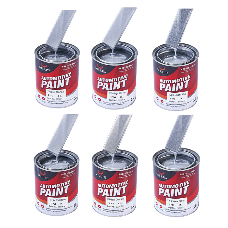 Low Voc Silver Metallic Automotive Paint High Solid Industrial Primer ...