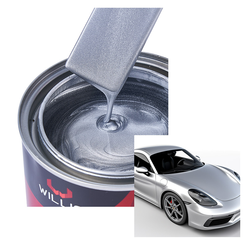 Refinish Sparking Silver Metallic Automotive Paint Powder Coating 1K ...