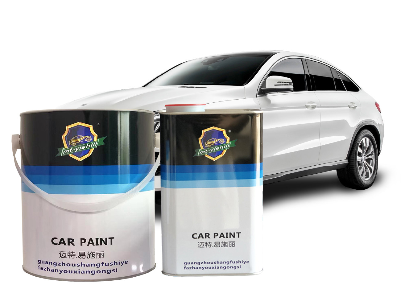 ODM 2K Solid Paint Vehicle Touch Up Paint Flat Black Metallic Blue Car ...